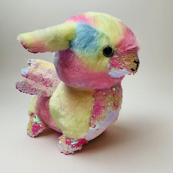 Justice | Toys | Justice Reversible Sequence Winged Llama Tye Dye ...
